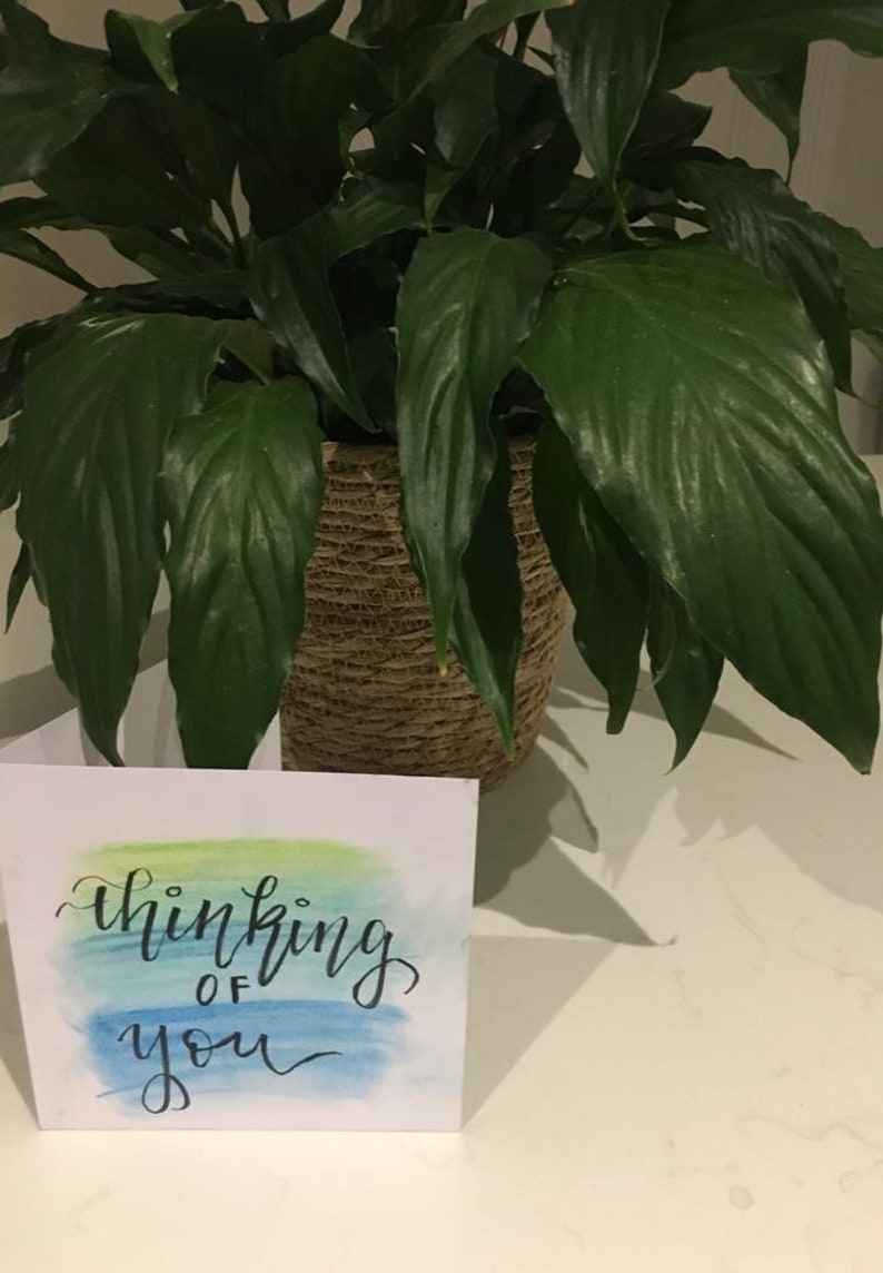 Colourful Calligraphy Cards - Etsy