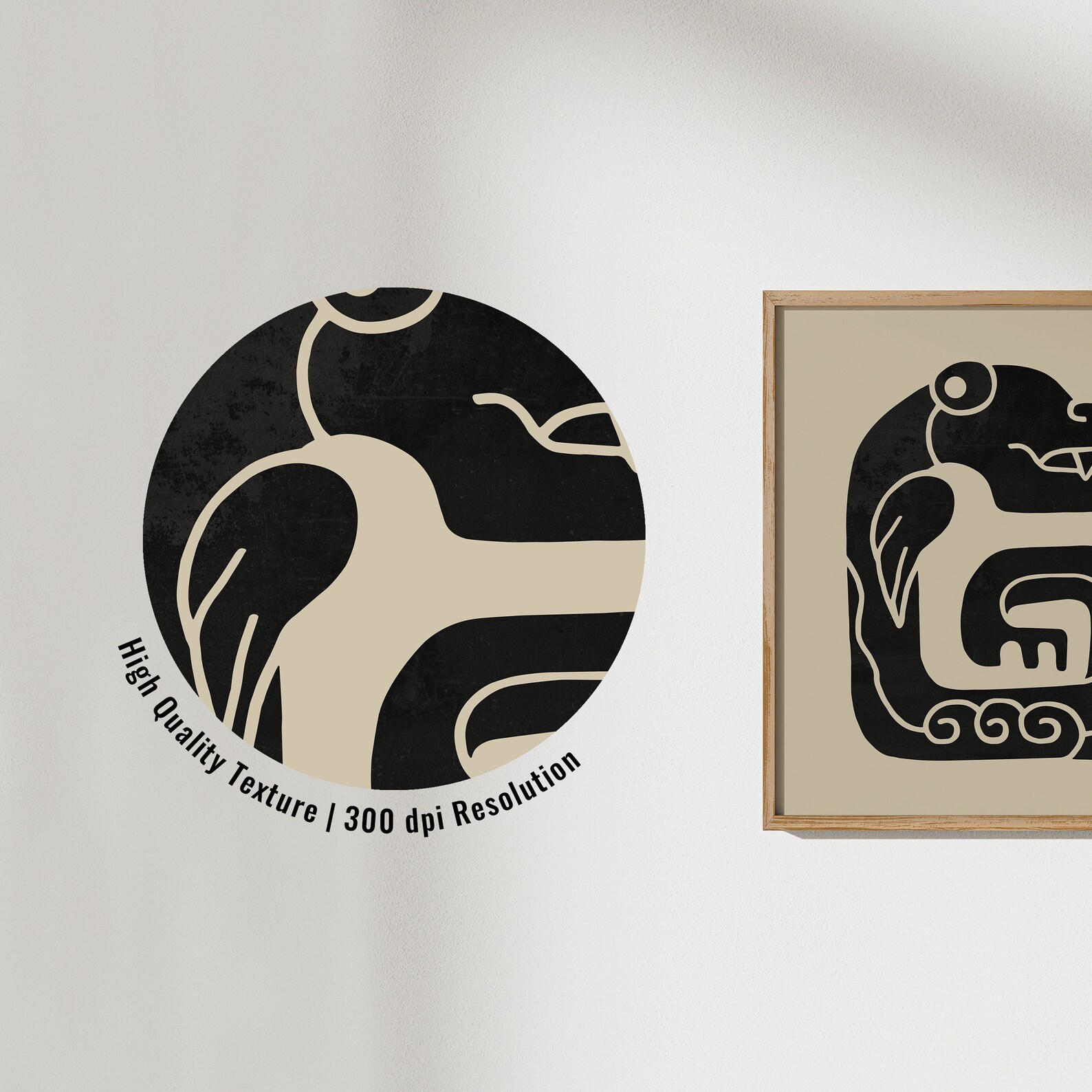 Mayan Art, 20x20 Posters, Set of 9 Square Prints, Aztec Wall Decor ...