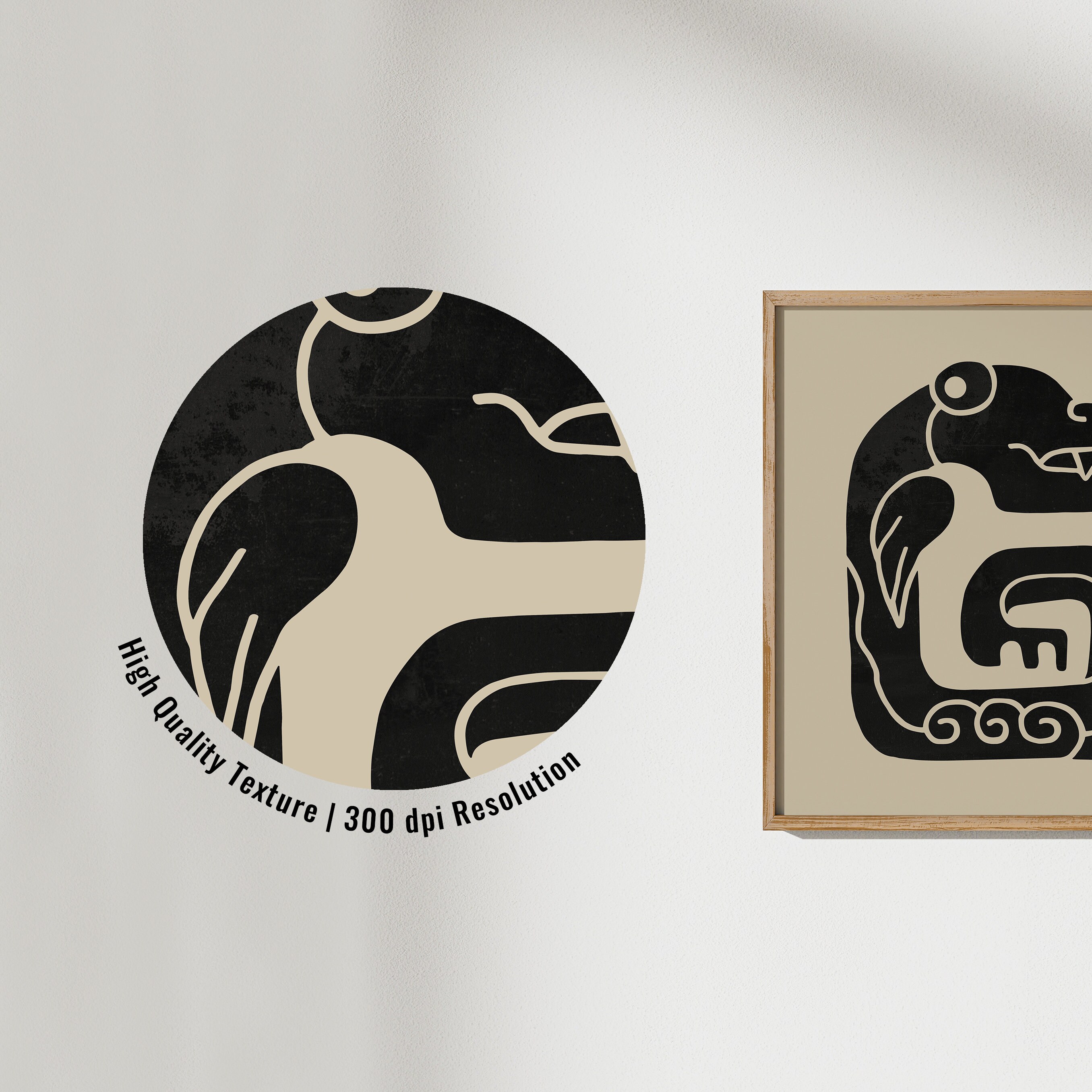 Mayan Art, 20x20 Posters, Set of 9 Square Prints, Aztec Wall Decor ...