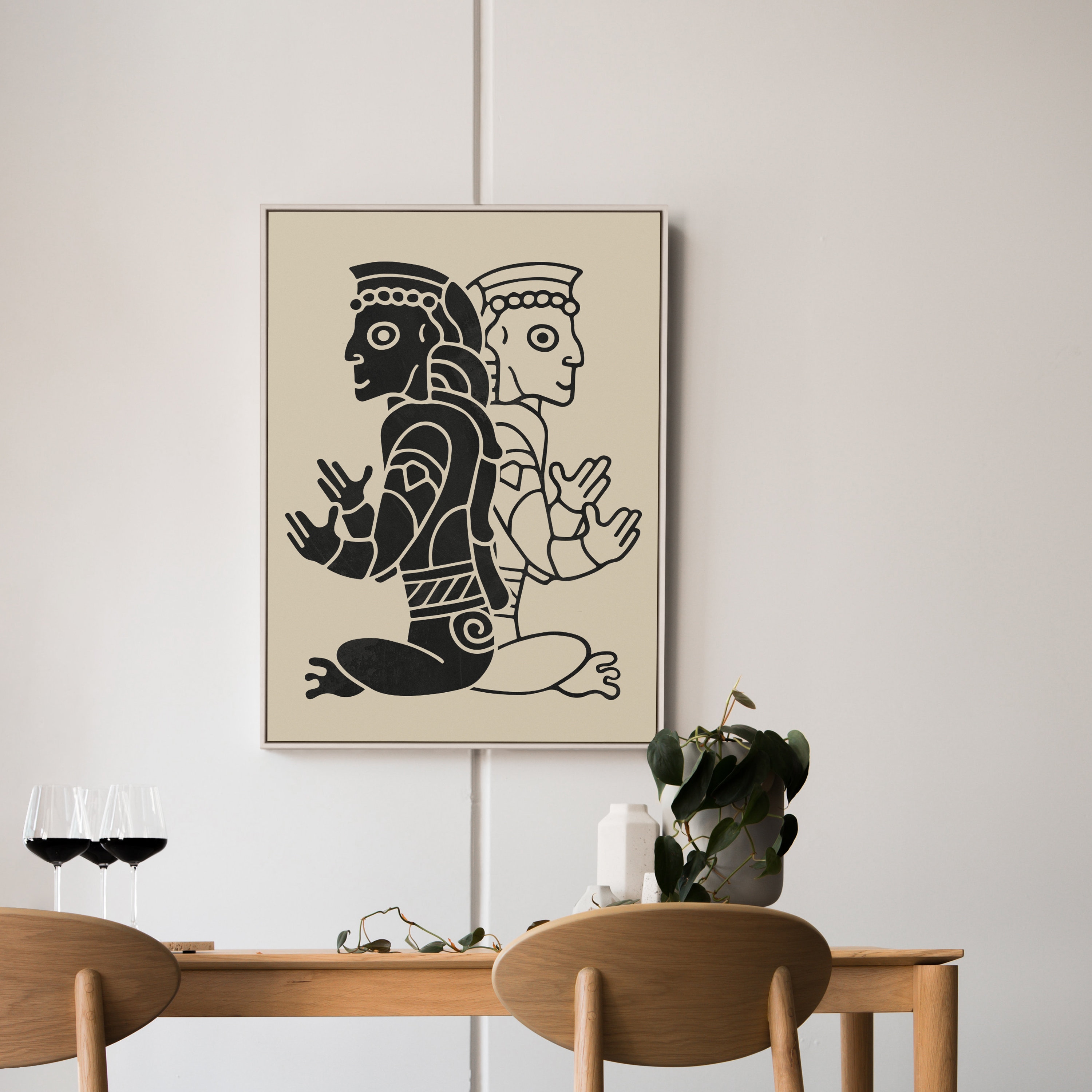 Mayan Art Prints Set of 3, Aztec Art Decor, Instant Download, Maya ...