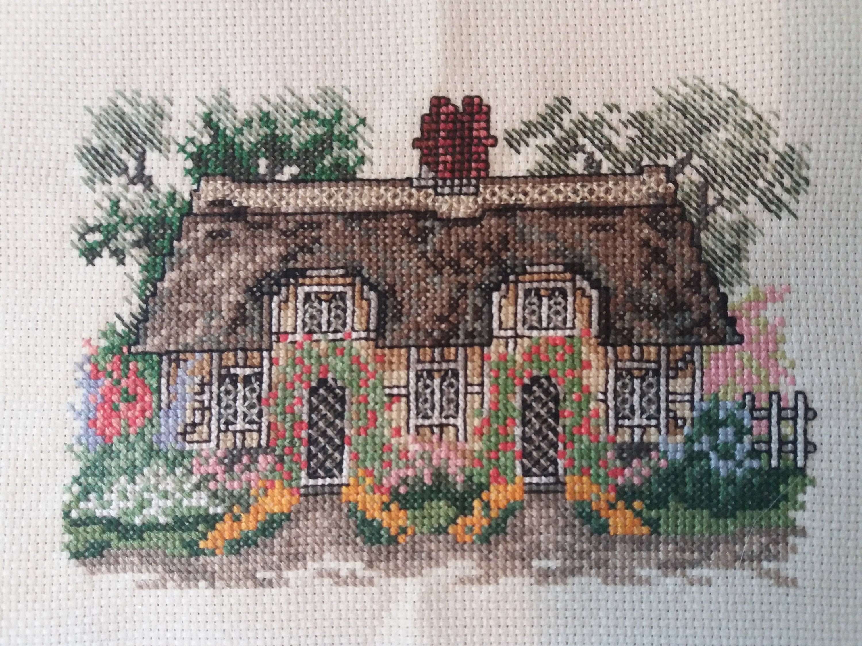Country Cottage Cross Stitch - Etsy