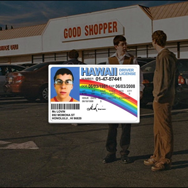 Mclovin Id Card - Etsy