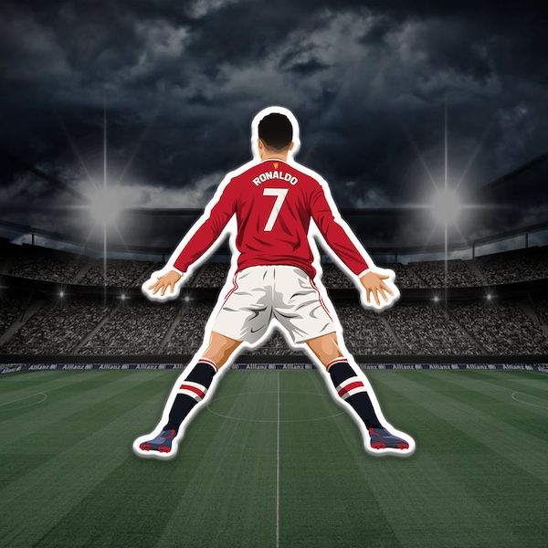 Cristiano Ronaldo Sticker - Etsy