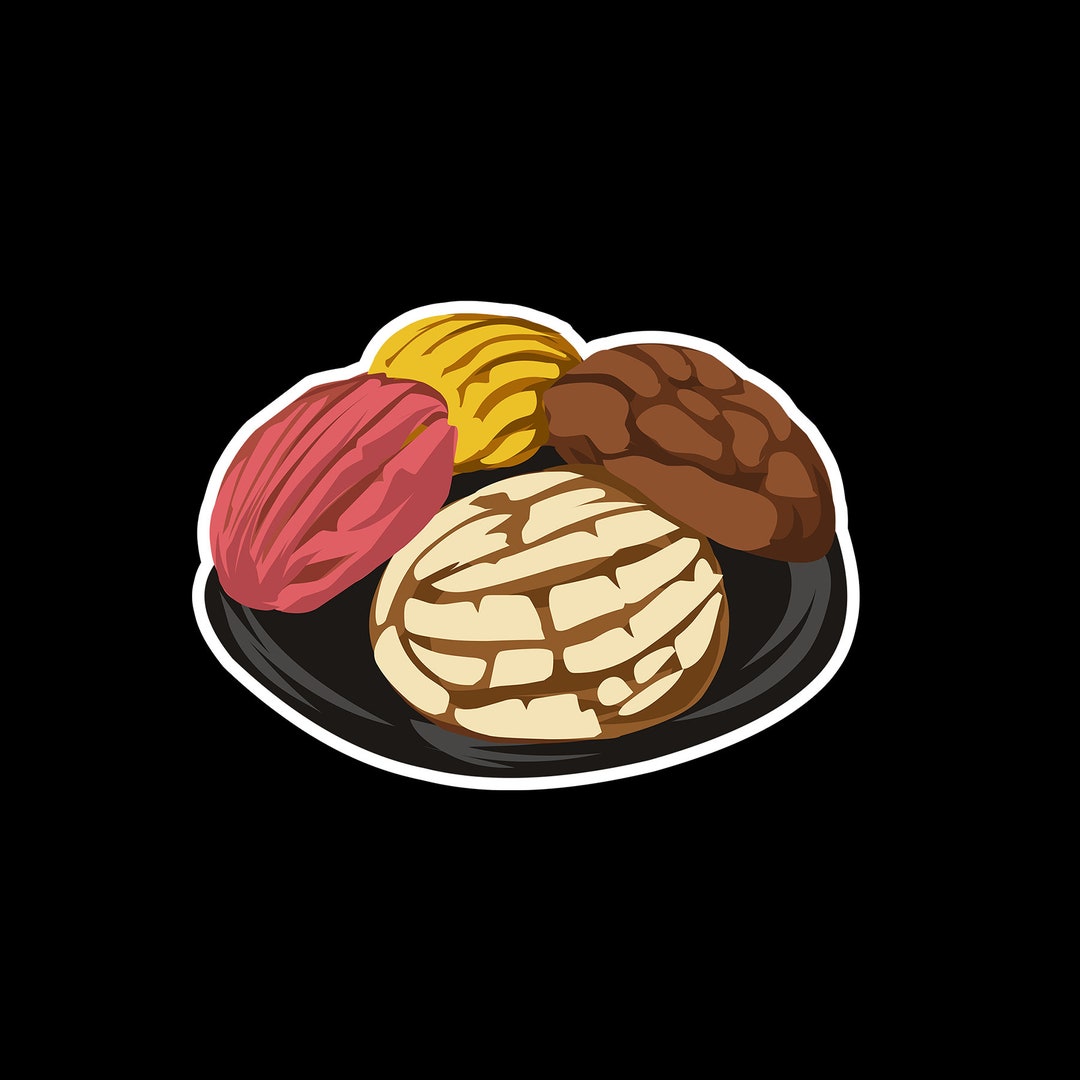 Concha / Pan Dulce Sticker | Water Resistant/scratch Proof Sticker ...