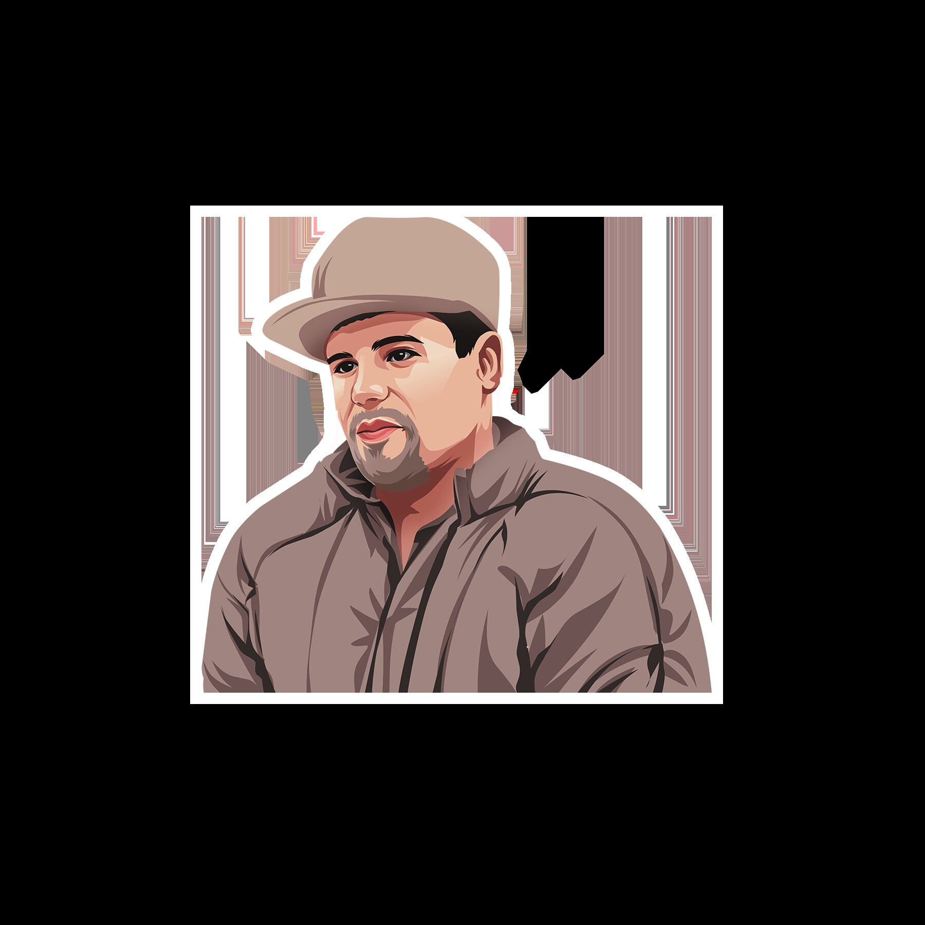 EL CHAPO GUZMAN Sticker Water Resistant/Scratch Proof | Etsy