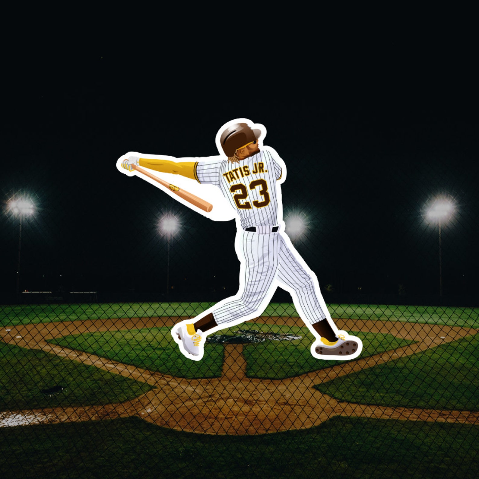 Tatis Jr Baseball Player Sticker Resistente al agua / - Etsy México