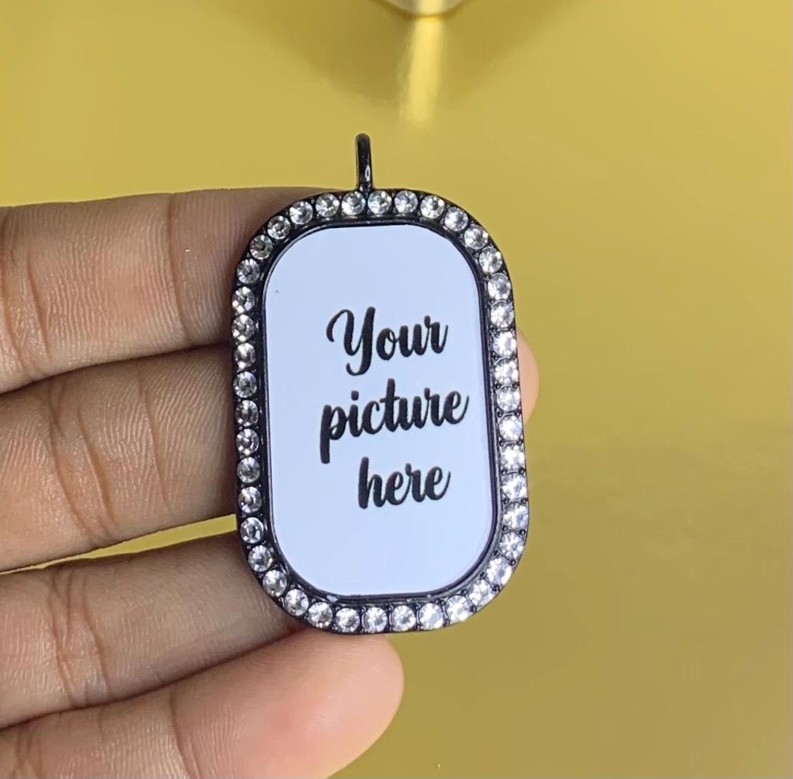 Dog Tag Photo Charm | Photo Charm | Photo Pendant | Photo Locket ...