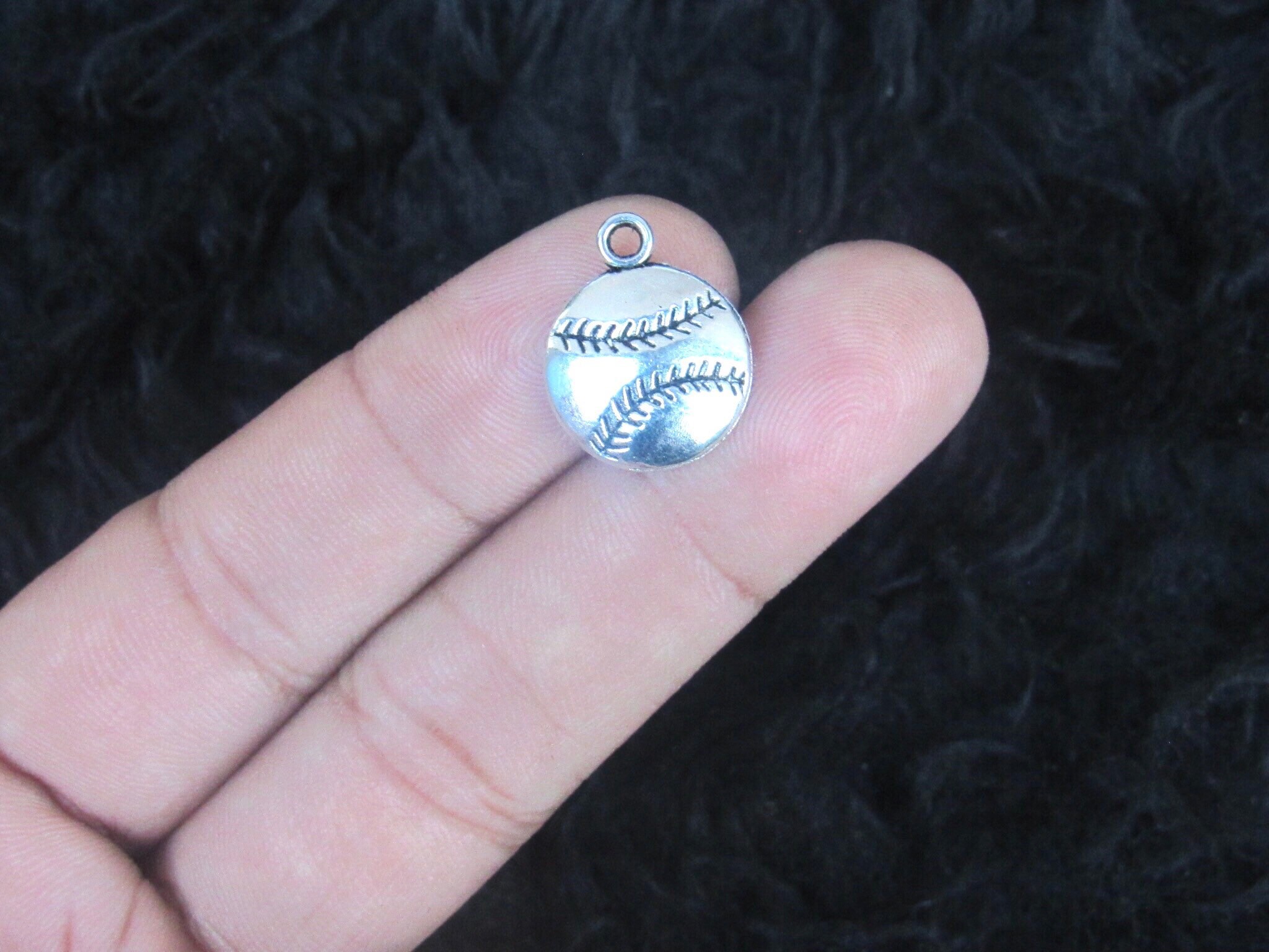 Baseball Charm Athletic Charms Sports Charms Craft - Etsy