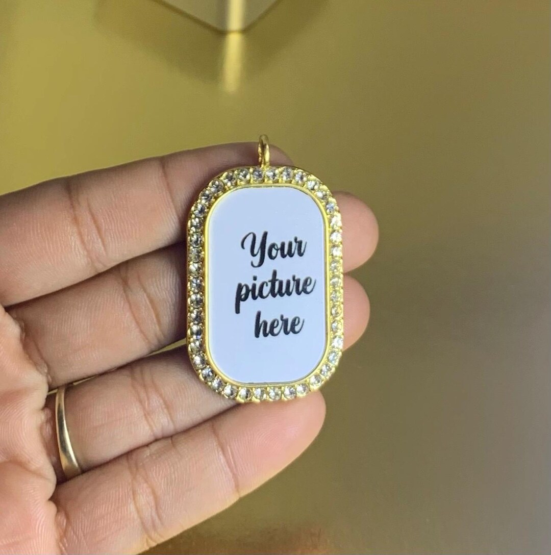 Dog Tag Photo Charm | Photo Charm | Photo Pendant | Photo Locket ...