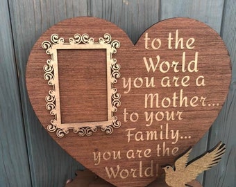 Driftwood Double Heart Photo Frame Holding 2x 4x6 Photos - Etsy UK