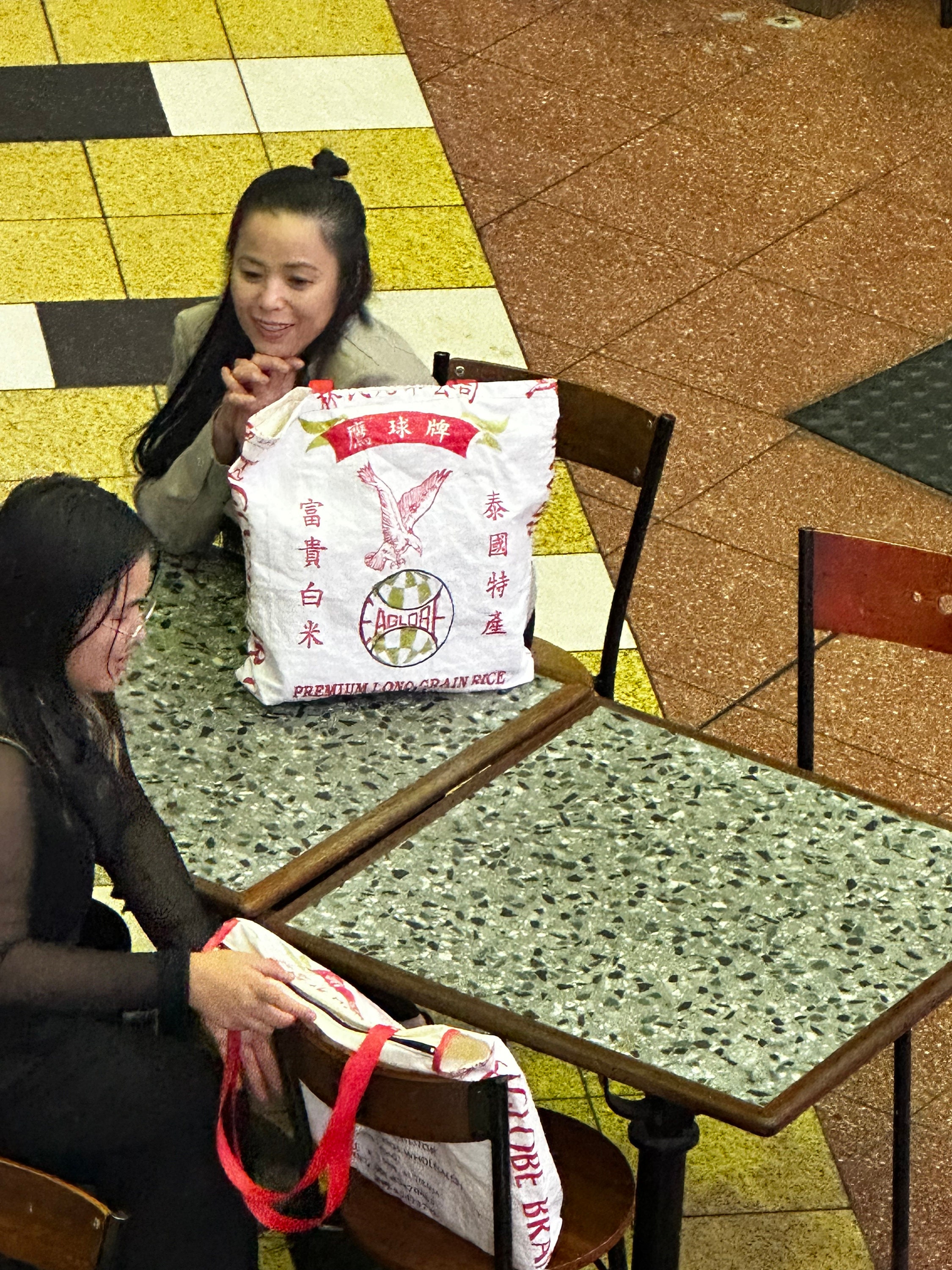 Upcycled Rice Bag Tote Handmade Asian Grocery Shopping Bags - Etsy ...