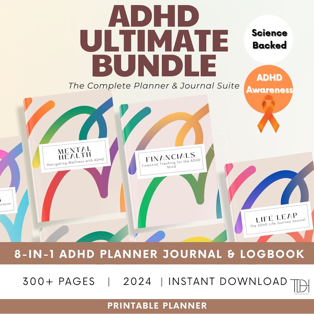 ADHD Planner Adults, ADHD Planner for Work, ADHD Journal, Adhd Student ...