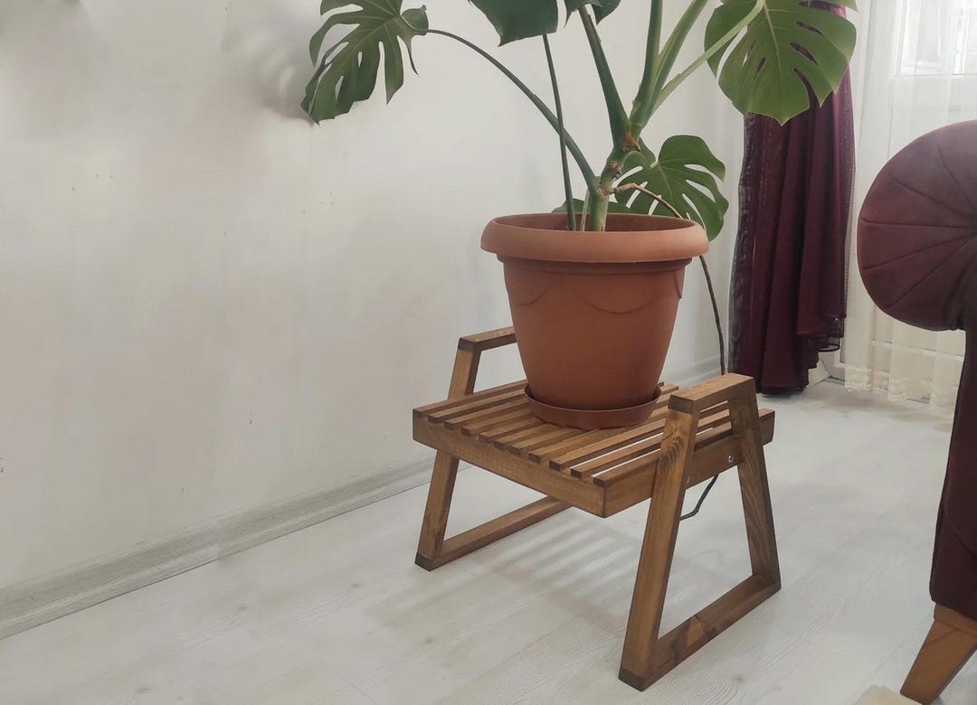 Wooden Plant Stands, Flowers Riser Stand, Plant Riser Bench, Flower ...