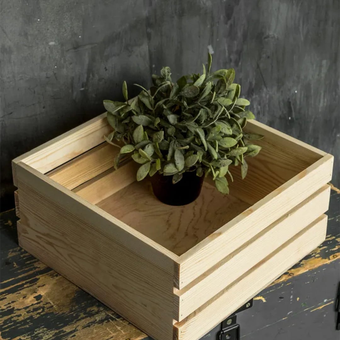 Wooden Box With Handles Home Decor Book Record Storage Box - Etsy