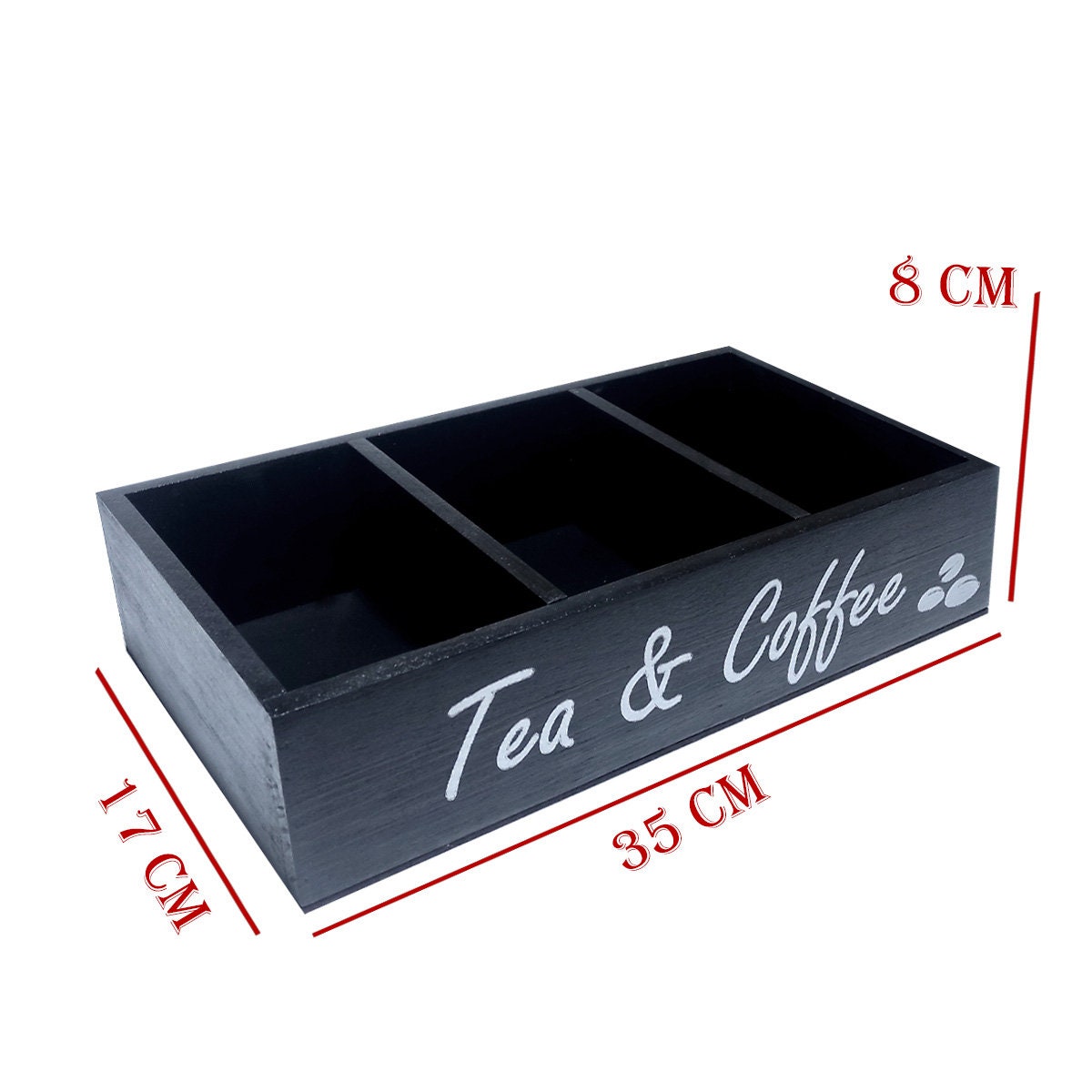 Wooden Coffe Corner Organizer. Coffee Box, Coffee and Tea Storage ...