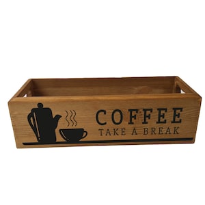 Wooden Kitchen Box, Home Decor, Tote, Crate, Coffee Corner Organizer ...
