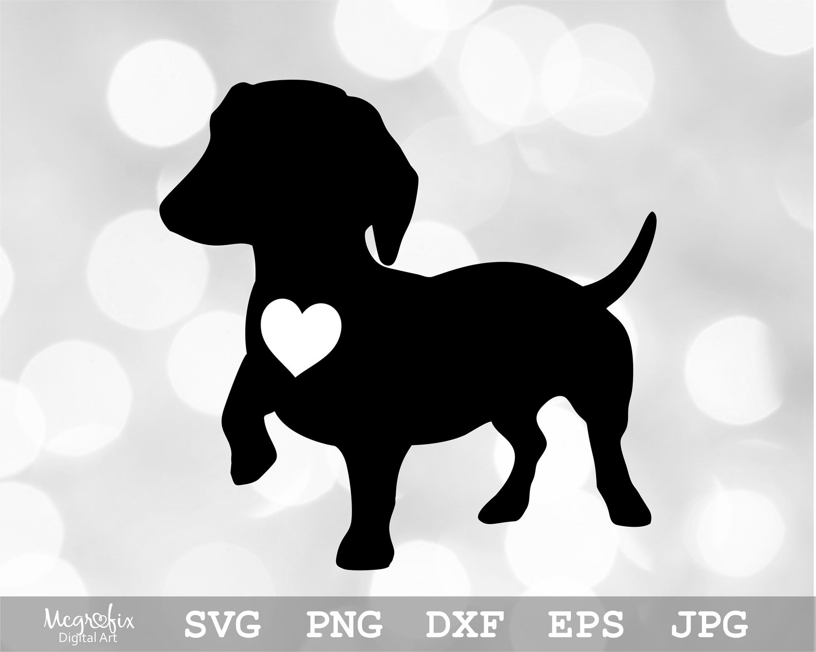 Dachshund SVG Dachshund Heart SVG Weenie Dog Svg Wiener Dog Svg Dog Mom ...