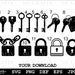 Lock and Key SVG Keys SVG Key Bundle SVG Lock Svg House Keys Svg ...