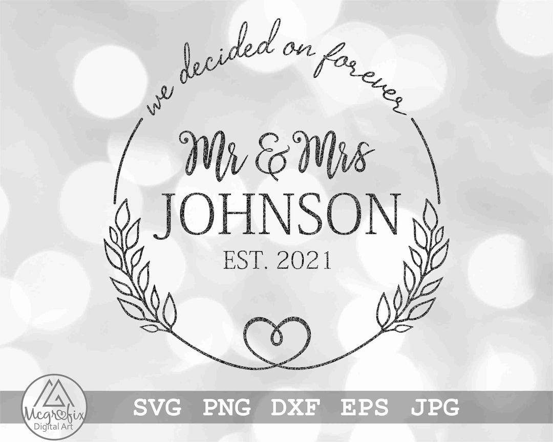 Mr And Mrs Svg Mr And Mrs Monogram Wedding Svg Marriage Svg Bride