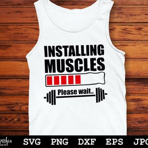 Installing Muscles SVG Fitness SVG Gym SVG Weightlifting Svg ...