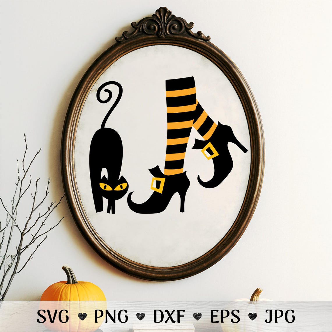 Witch Feet SVG: Halloween Witch Legs Cut File & Clipart for Spooky ...