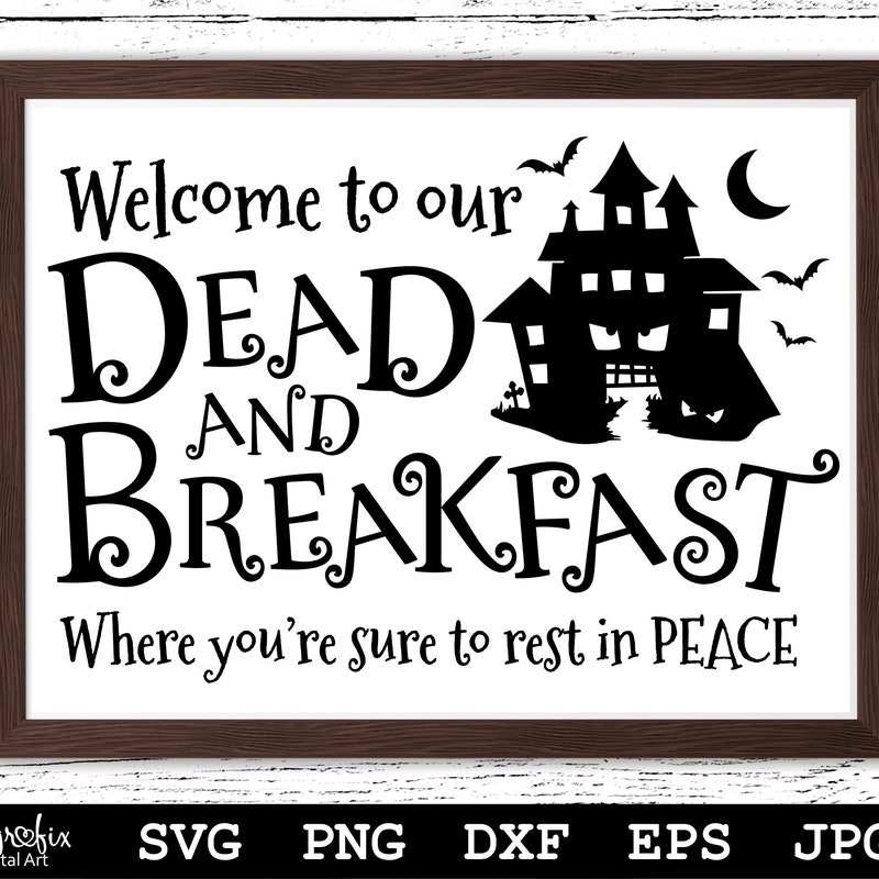Dead and Breakfast Svg - Etsy