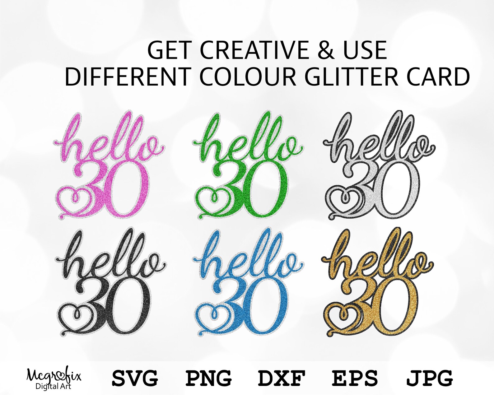 30th Cake Topper SVG 30th Birthday Cake Topper SVG Cake - Etsy