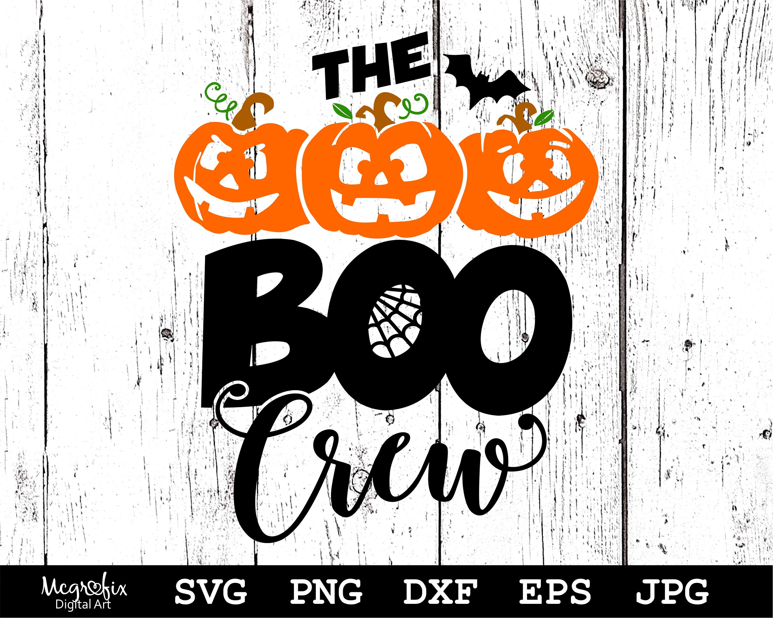 The Boo Crew SVG Halloween SVG Boo SVG Spooky Season Svg - Etsy