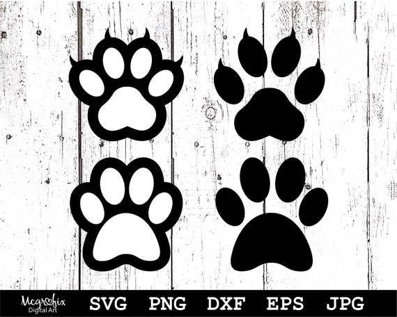 Pootafdruk SVG Hondenpoot SVG Kattenpoot SVG Dierenprint - Etsy België