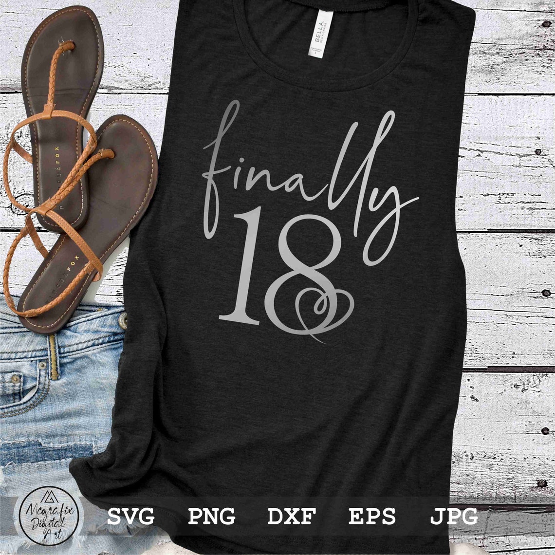 Finally 18 SVG 18th Birthday SVG Happy 18th Birthday SVG | Etsy