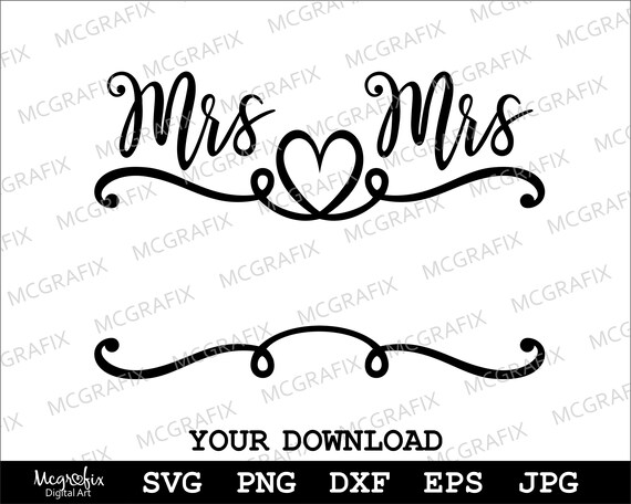 LGBT svg svg png dxf eps wedding svg engagement svg Lesbian Wedding svg ...
