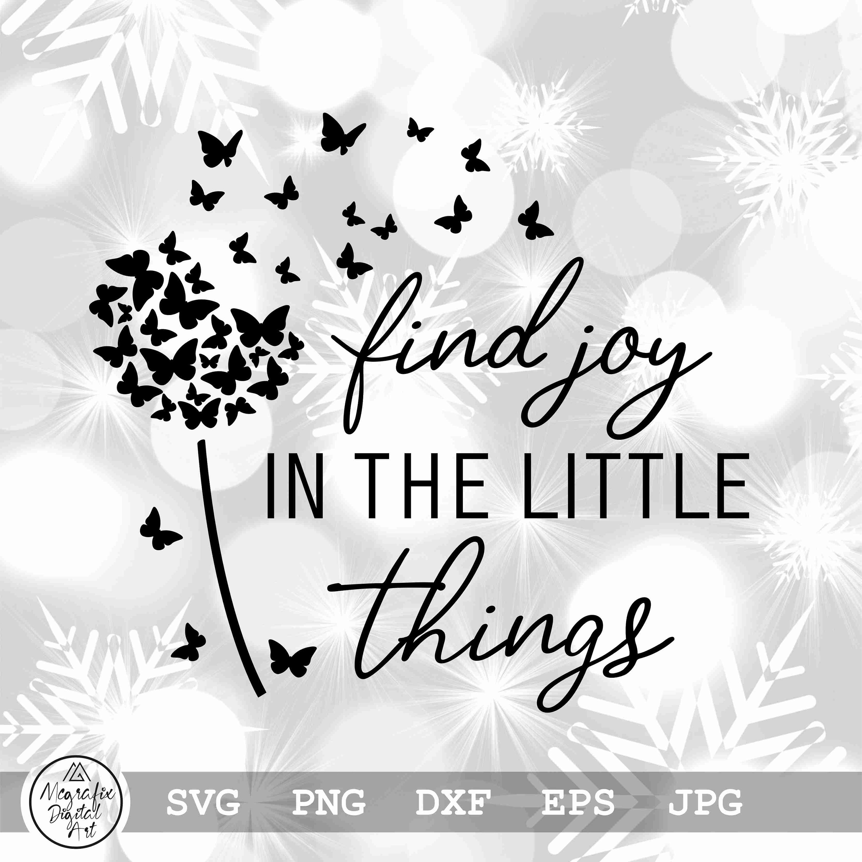 Find joy in the little things SVG Love yourself SVG Self | Etsy Find joy in the little things SVG Love yourself SVG Self | Etsy