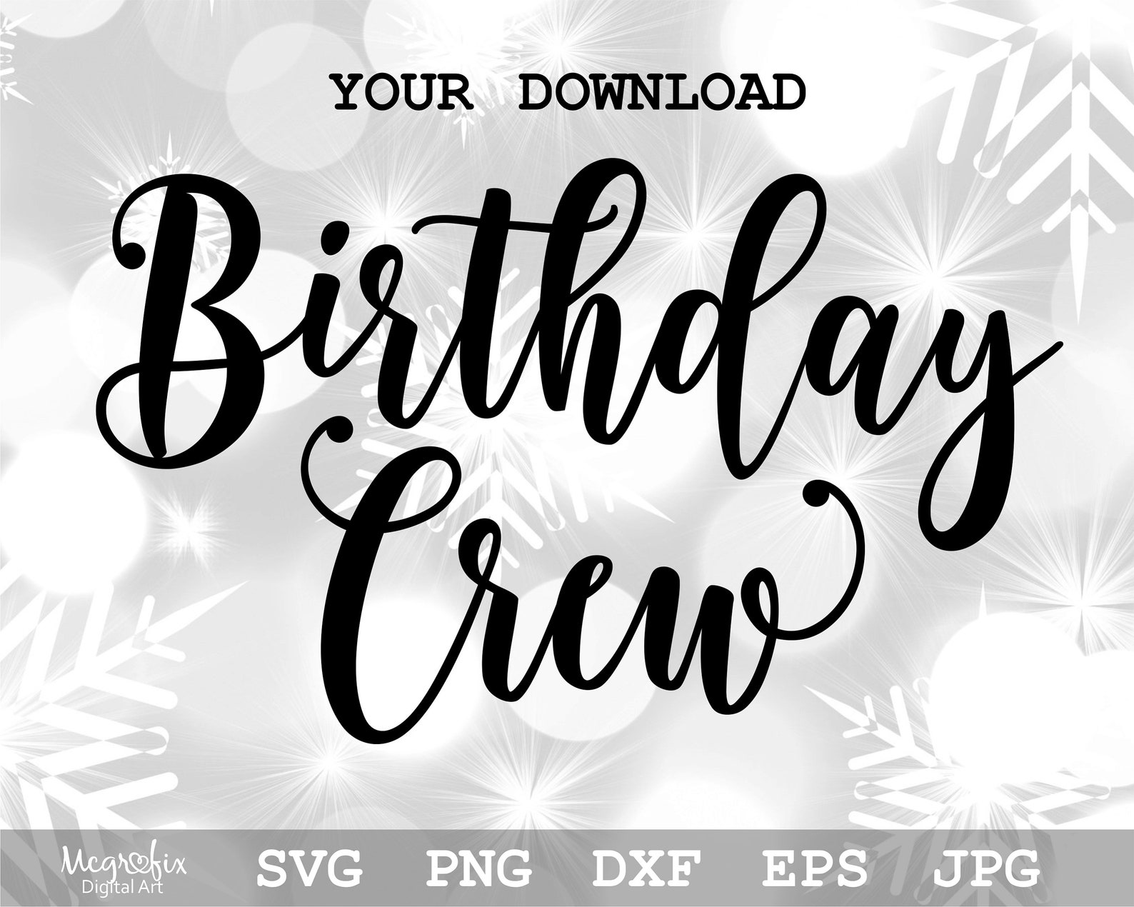 Birthday Crew SVG Birthday SVG Birthday Party Svg - Etsy Canada