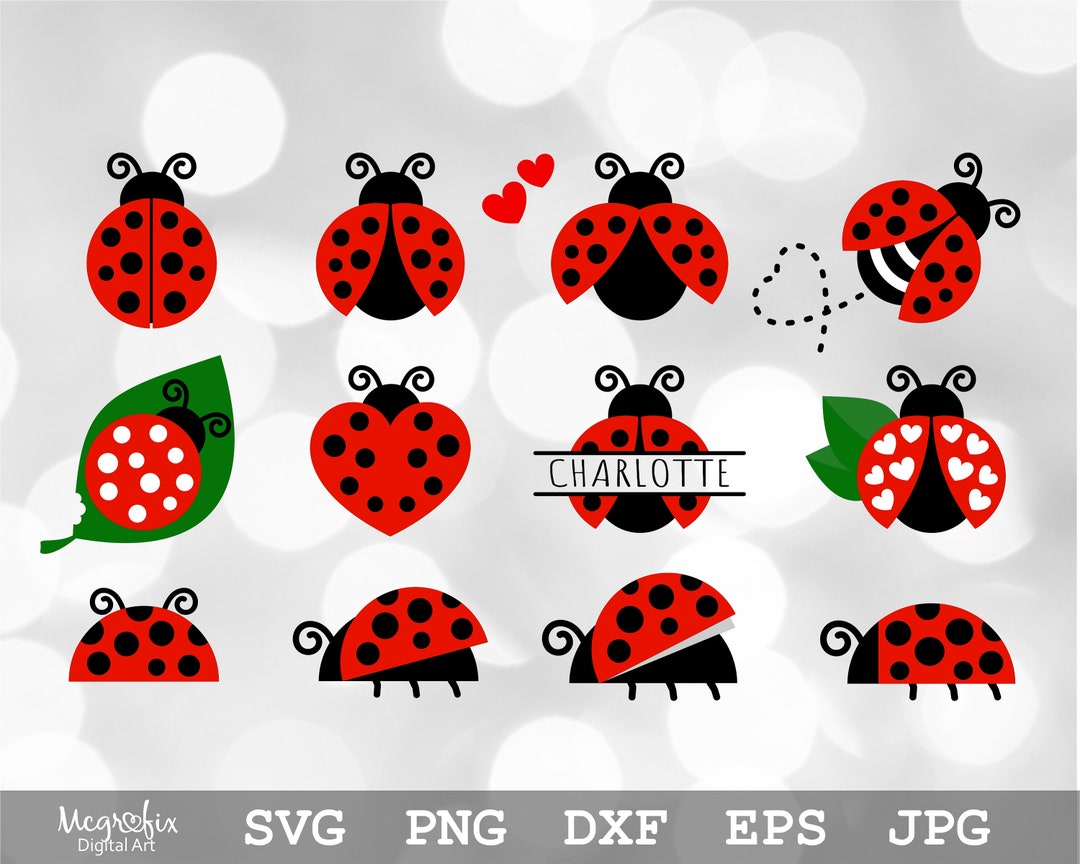 Ladybug Bundle SVG Ladybug SVG Ladybug SVG Layered Ladybird Svg Instant ...