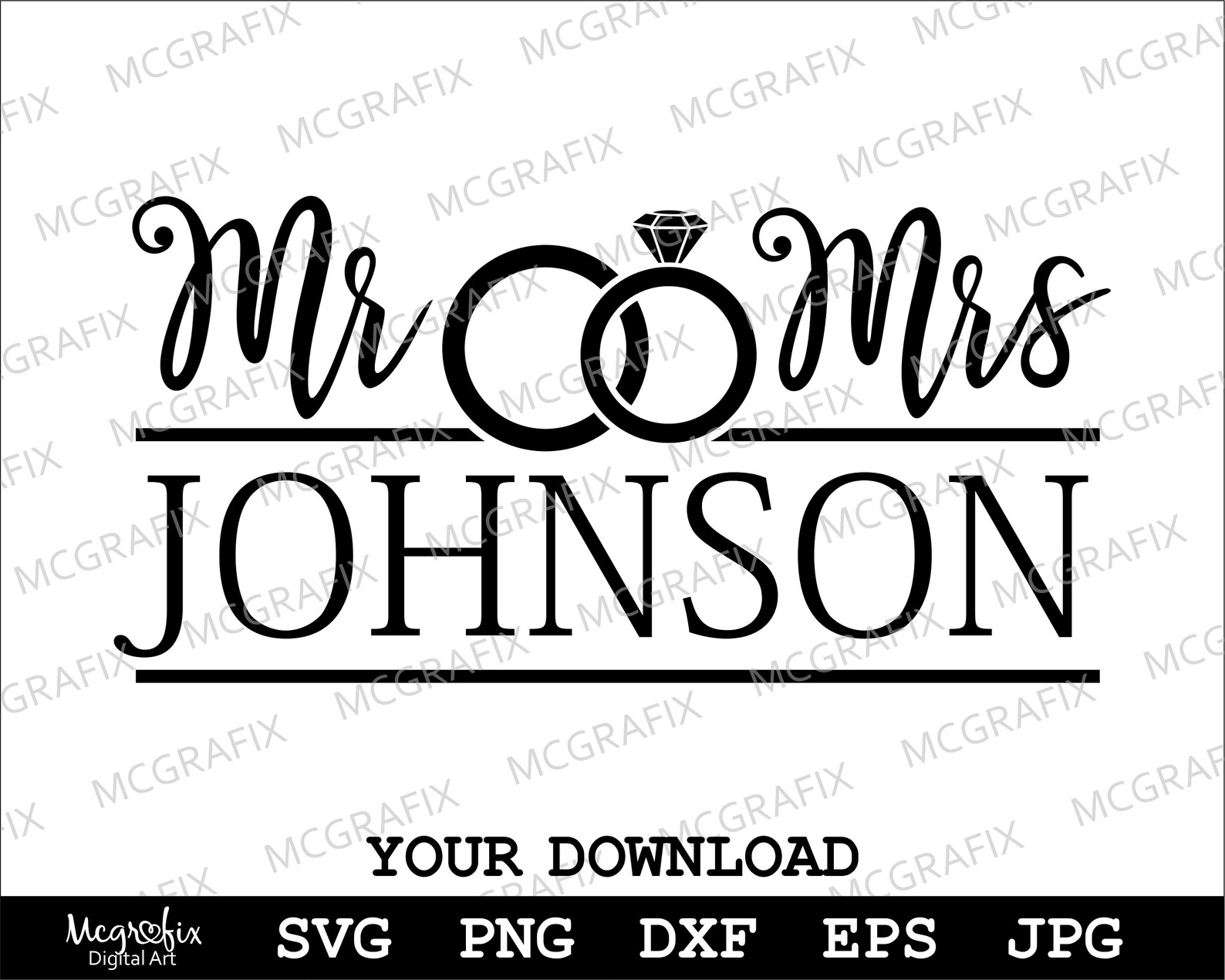 Mr and Mrs Monogram SVG Wedding Monogram Svg Mr & Mrs SVG - Etsy