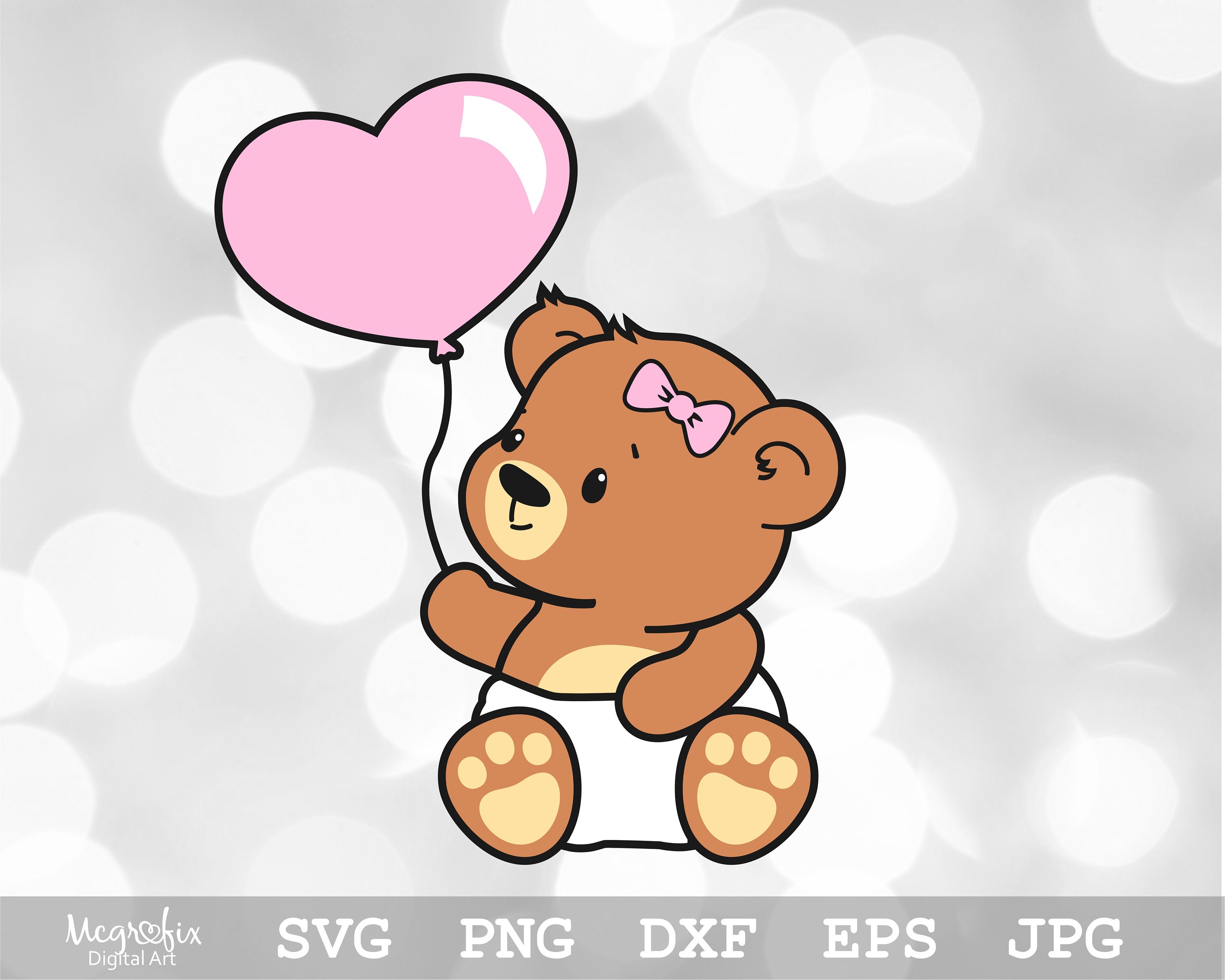 Teddy Bear SVG Teddy Bear Girl SVG Baby Bear SVG Cute Bear Svg Baby ...