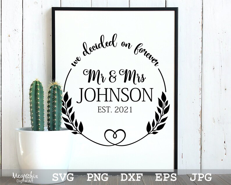 Mr & Mrs Monogram SVG Mr and Mrs SVG Mr and Mrs Est SVG - Etsy