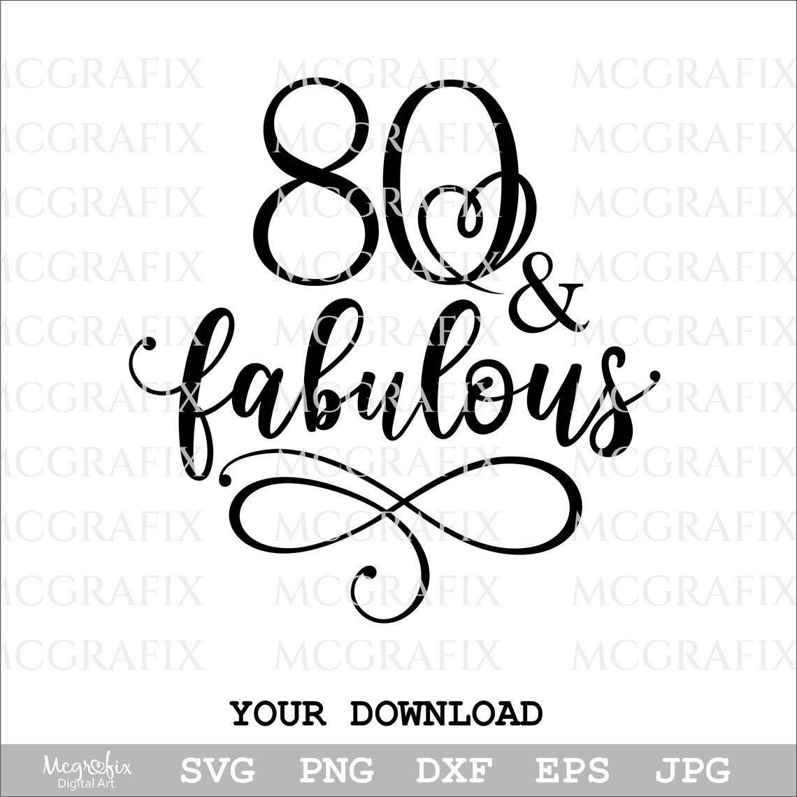 80 & Fabulous SVG 80th Birthday SVG 80 SVG Birthday Svg - Etsy