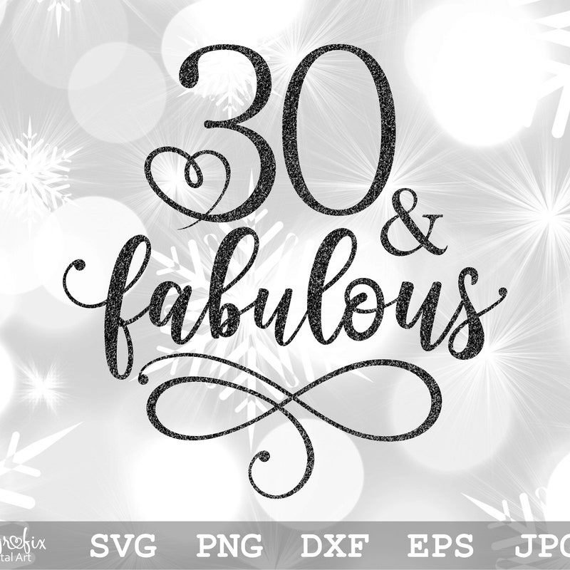 30th Birthday Svg - Etsy