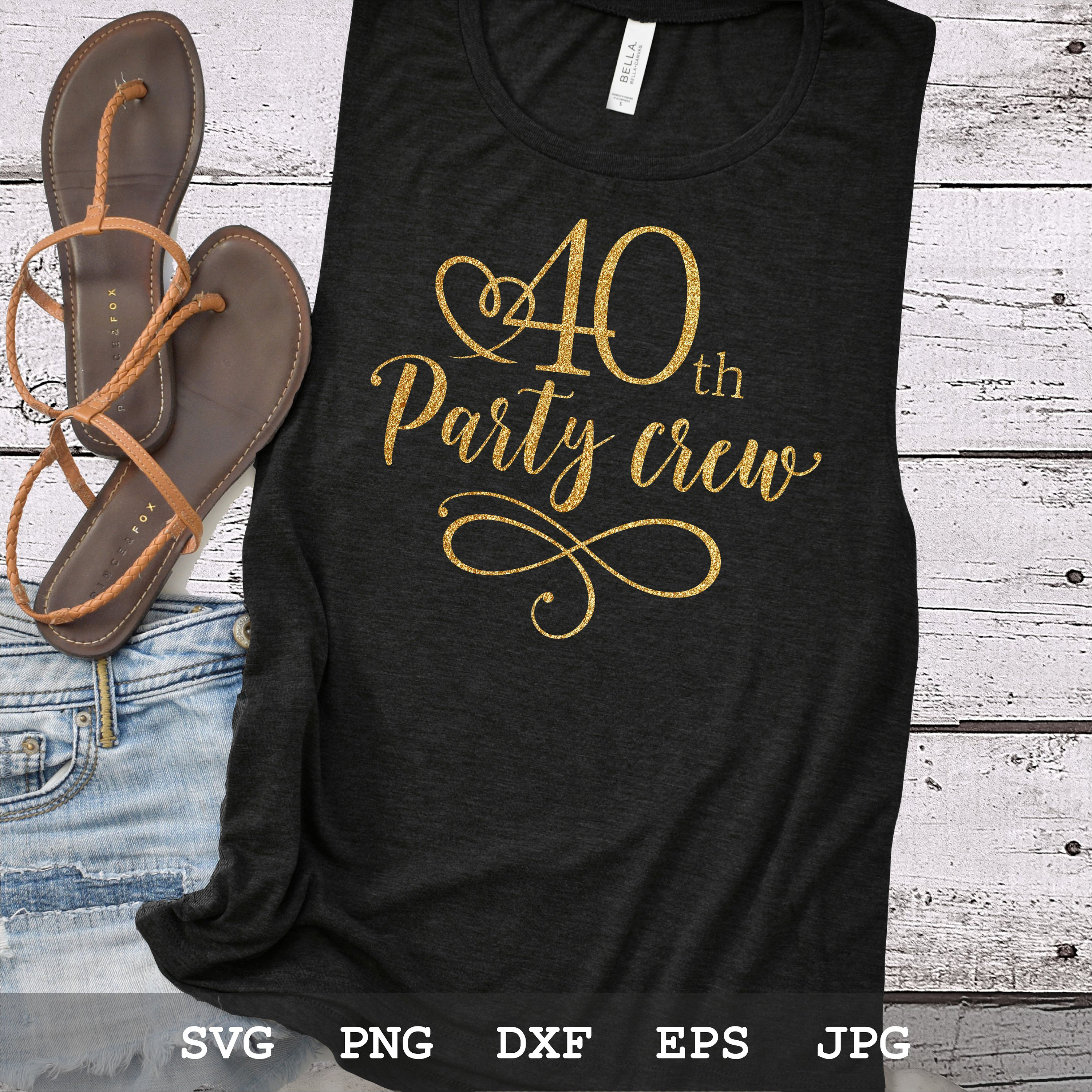 40th Party Crew SVG 40th Birthday Crew SVG 40th Birthday - Etsy