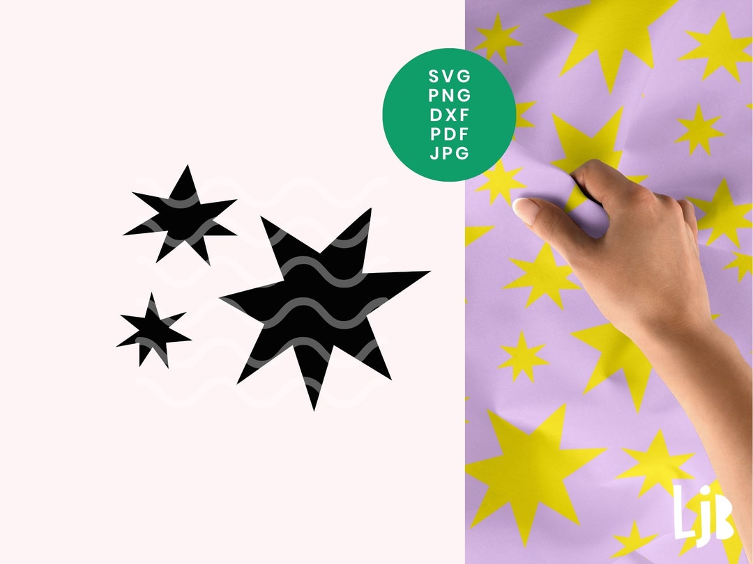 Stars, Digital File for Cutting Plotters, T-shirt Prints, Stickers ...