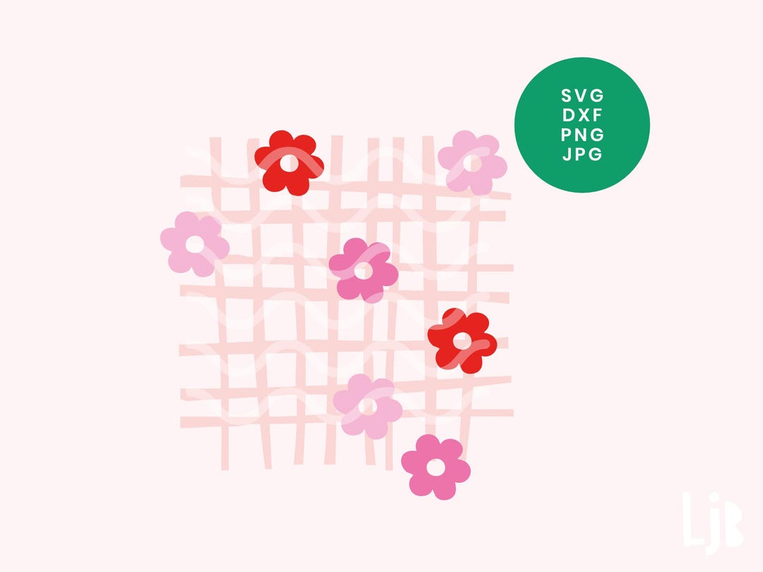 Flower Grid Plotter File, Svg File for Cricut, T-shirt Design, Screen ...