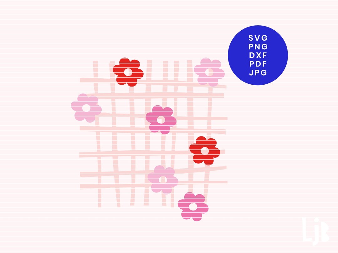 Flower Grid Plotter File, Digital File for Cutting Plotters, T-shirt Prints, Stickers. Cricut ...