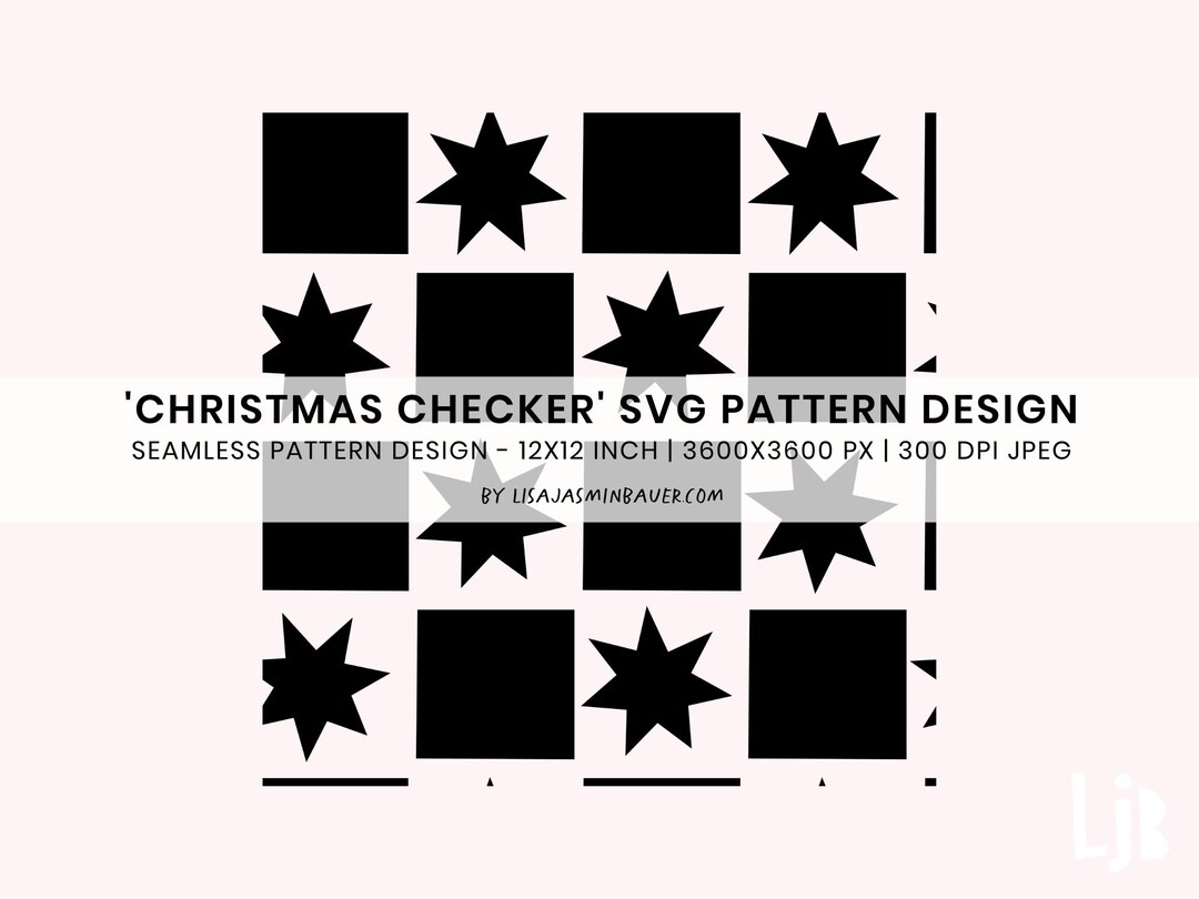 Christmas Checkerboard Pattern Design SVG Dxf Png Eps Jpg Background ...