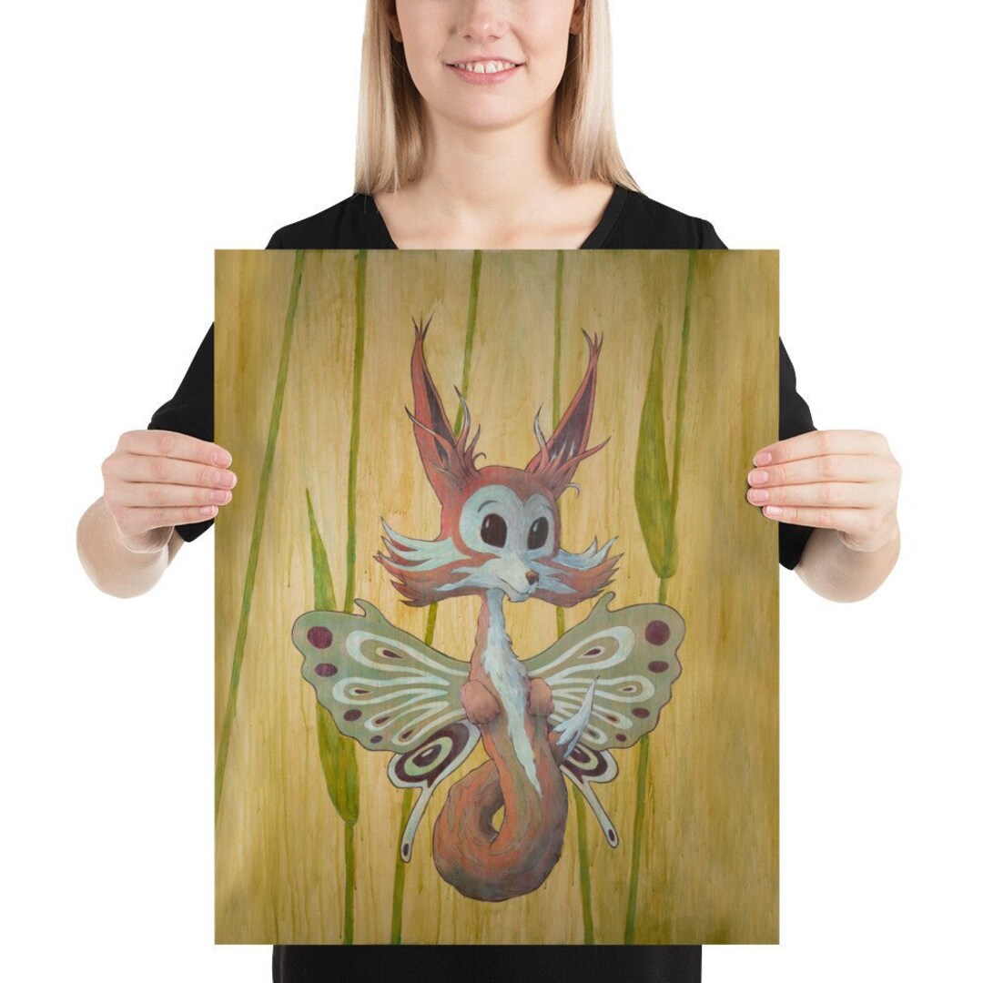 Butterfox Poster - Etsy