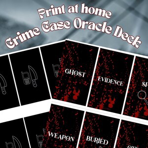 Printable: Crime Case Oracle Deck ( 100 Cards ) / PDF File - Etsy