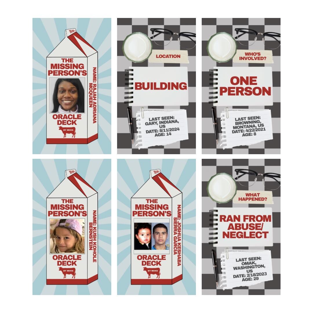 The Missing Person’s Oracle Deck ( 54 Cards )*MADE TO ORDER* - Etsy