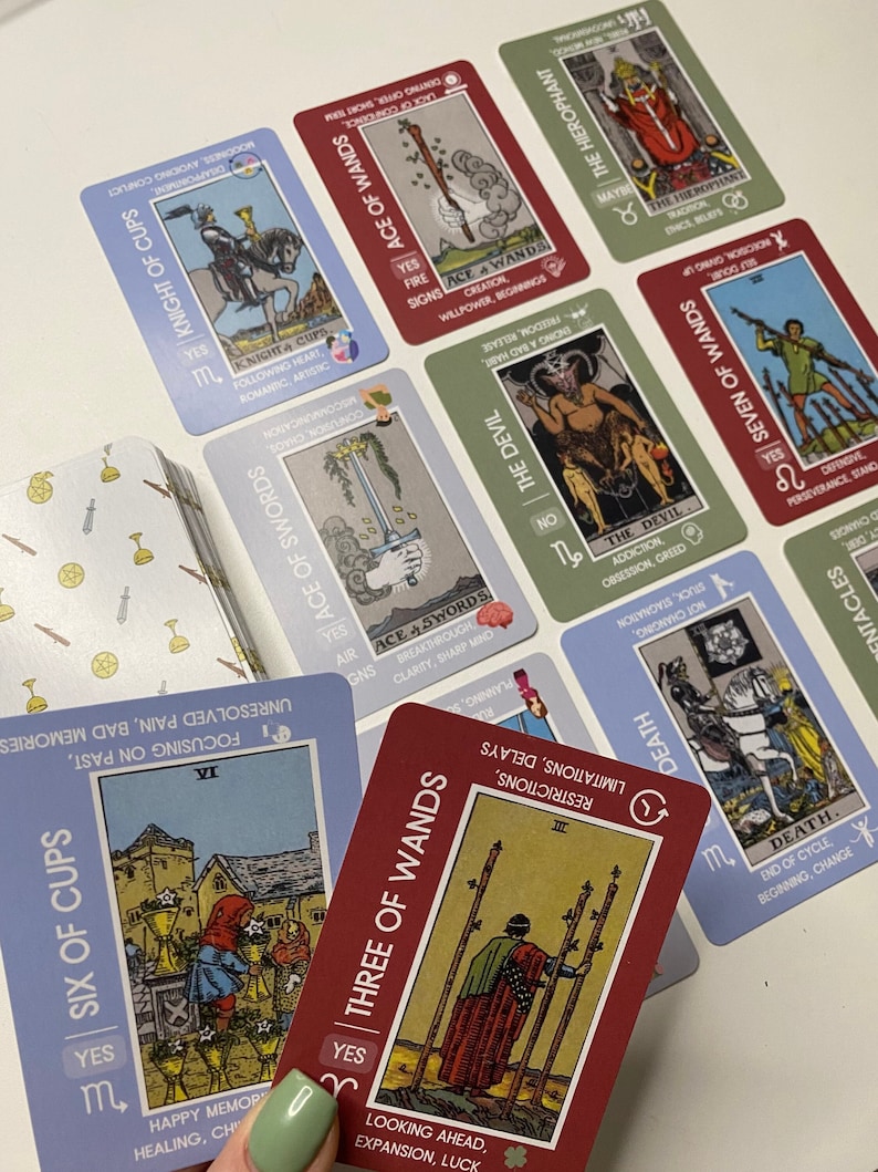 Beginner Tarot Deck 78 Cards MADE TO ORDER - Etsy