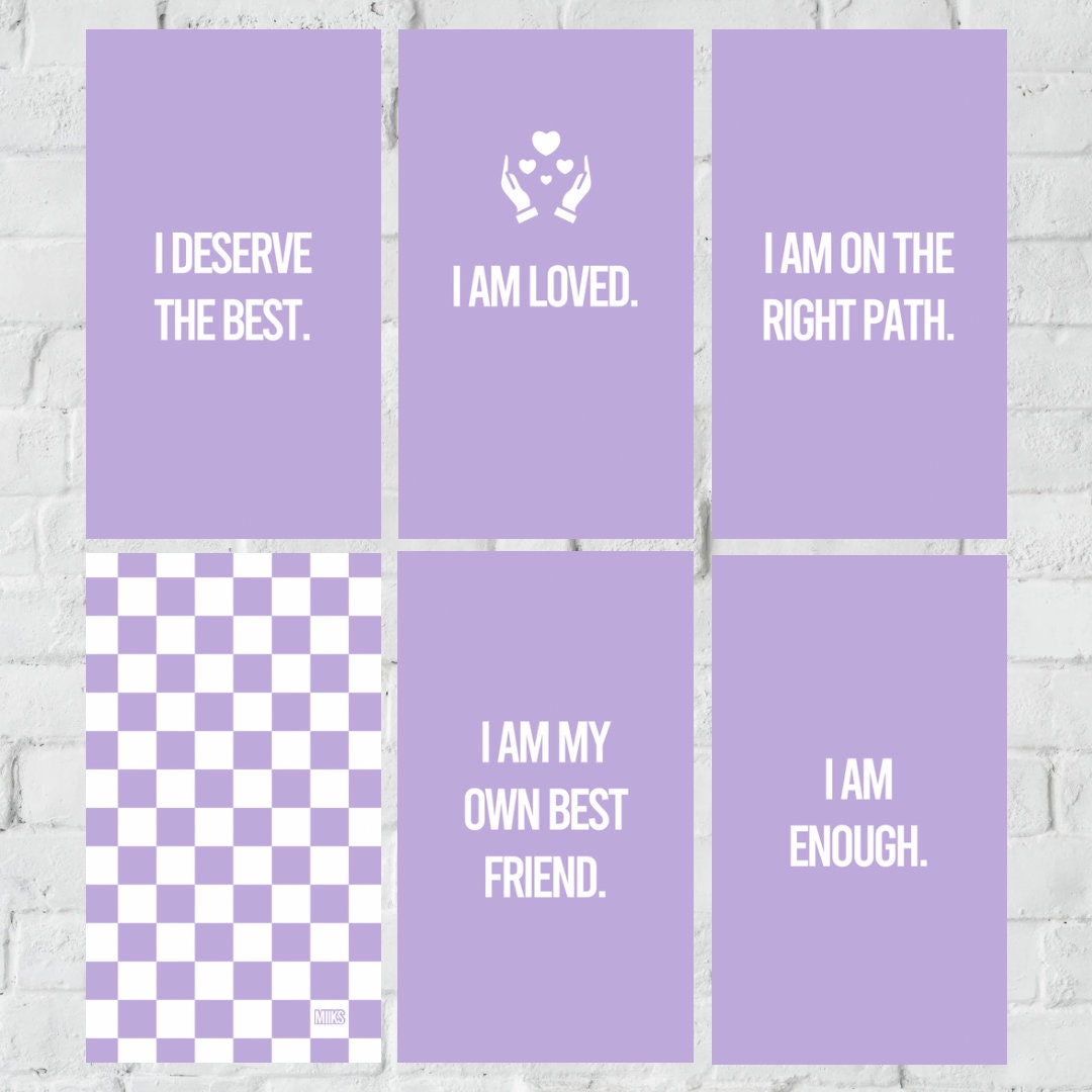 Positive Affirmation Deck 40 Cards MADE TO ORDER - Etsy