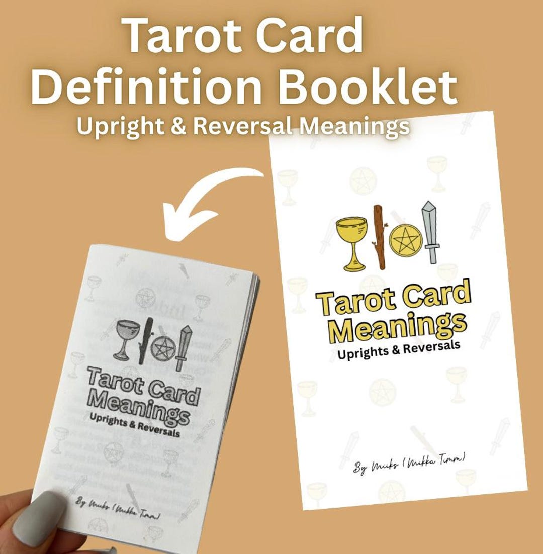 Printable : Tarot Definition Booklet (21 Pages) / PDF File - Etsy